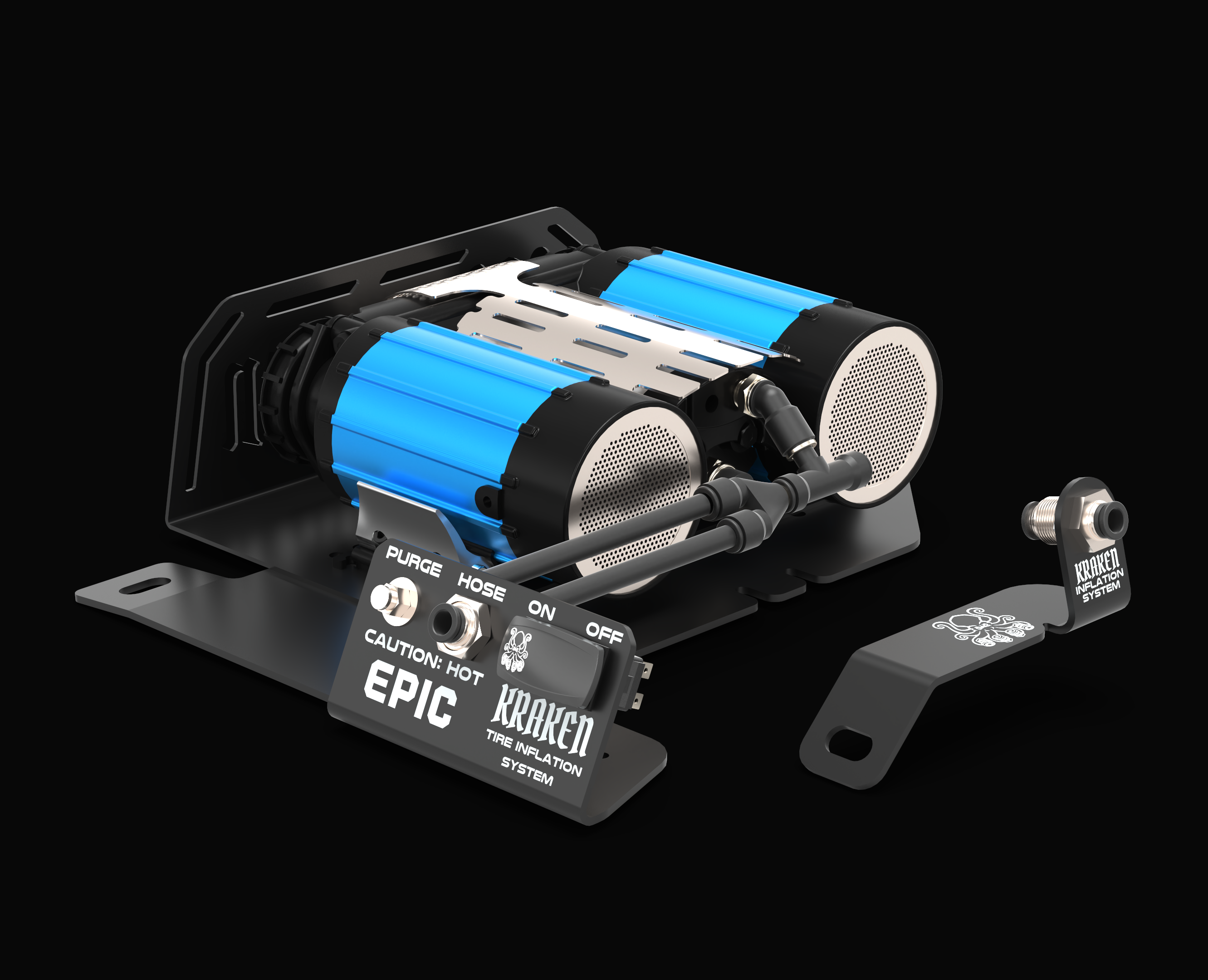 EPIC Kraken Tire Inflation System GEN2 for 2018+ Jeep Wrangler & Gladi ...