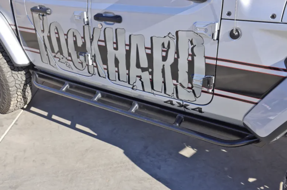 Clearance - Rock Hard 4x4 Tube Rock Slider (Angled Down) for 2020+ Jee ...